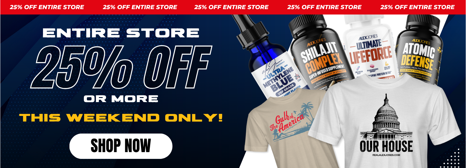 The Official Alex Jones Store - Shop Patriotic T-Shirts, Hats, & More ...