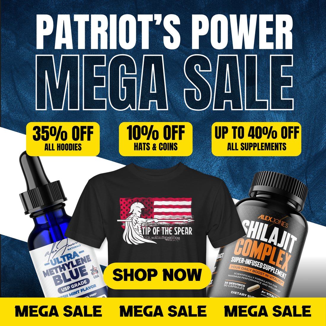 The Official Alex Jones Store - Shop Patriotic T-Shirts, Hats, & More ...