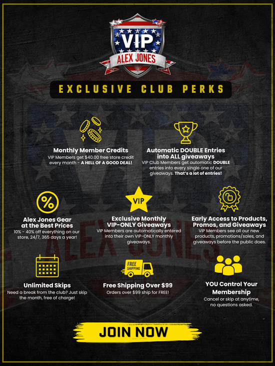 Alex Jones VIP Club - #1 Way To Keep Alex On Air – The AJ Store