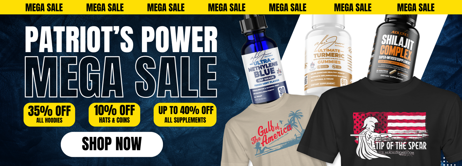 The Official Alex Jones Store - Shop Patriotic T-Shirts, Hats, & More ...