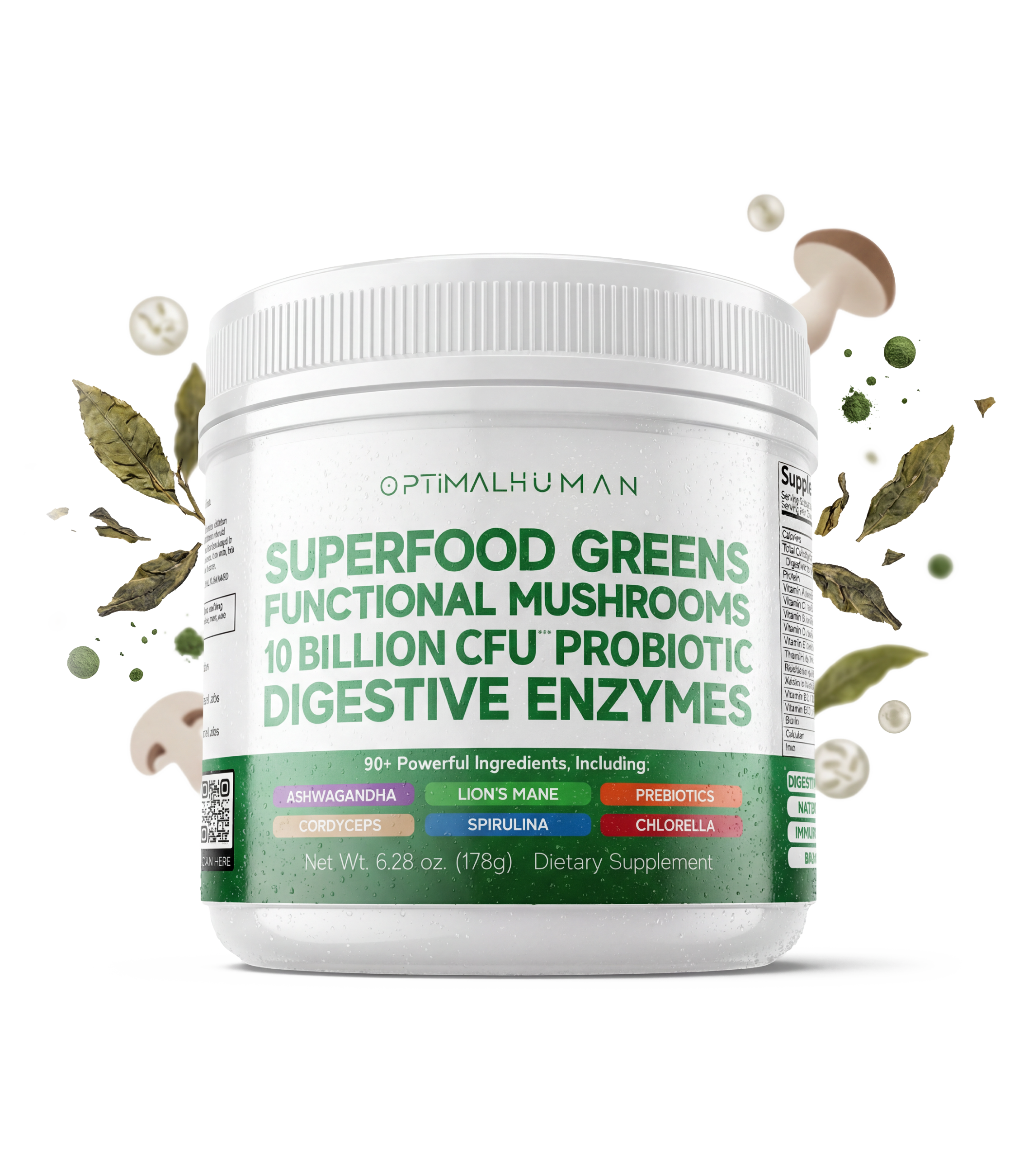 Optimal Human - Superfood Greens (6.28 oz) (30 Servings) – The AJ Store