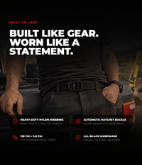 Premium Nylon Tactical Belt - Cross Edition – The AJ Store